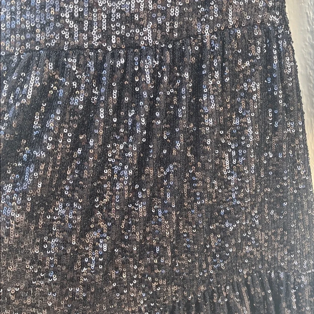 Vineyard Vines | Dresses | Vineyard Vines Black Sequin Tiered Dress ...